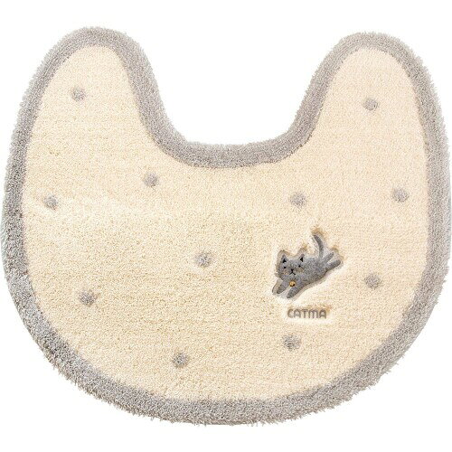 オカ(OKA) トイレマット アイボリー 約60cm×67cm キャットマ6 (ネコ 猫) サイズ:約60cm×67cm マットの高さ:　約14mm 素材:アクリル100% 裏面すべり止め加工 生産国:中国 お洗濯可能 可愛いねこがモチーフ...