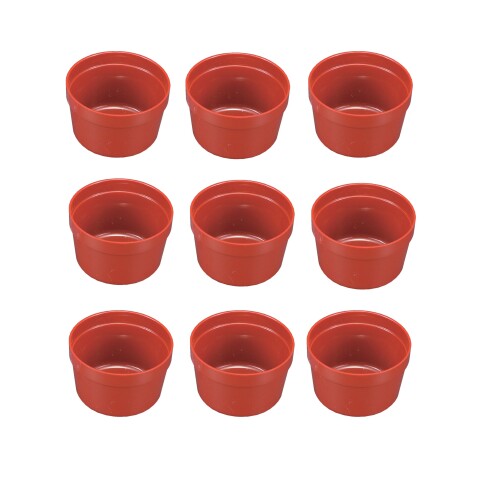 割烹漆器 若泉漆器 お重箱 6.5寸重用ブロック仕切丸9個用仕切朱9個H-154-17A サイズ:幅6.2X奥行6.2X高さ4.2cm 素材:ABS樹脂 生産国:日本 11g 約19.5cmのお重に使用できます。重箱の盛り付けがカンタンに!...