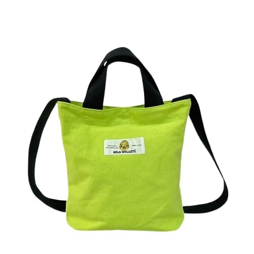(ワイルドウォレット) トートバッグ (コットンキャンバス・16オンス)( WW-005 / WW CANVAS 2WAY TOTE BAG ) 斜め掛け A1_LIME 汎用性が高い手持ちと肩掛けの2WAY仕様のトートバッグ。 内側背面に...