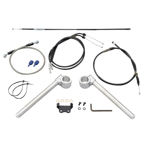 デイトナ(Daytona) SR400(01-16)専用 ハンドル セパハンセット(ハンドル/ハンドルストッパー/ケーブル等) 93608 [用途]SRをセパハン仕様にするためのキット。オメガハンドル、ハンドルストッパ-、ショ-トケ-ブルの...
