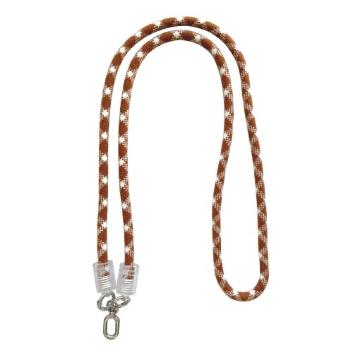 サンクレスト もこもこショルダーストラップ ブラウン×ホワイト iSB-ST76 自分でカットして長さ調節できる!もこもこショルダーストラップ。 もこもこした素材なので、肩への負担が少なく、快適にご使用いただけます。 ストラップをカットした...