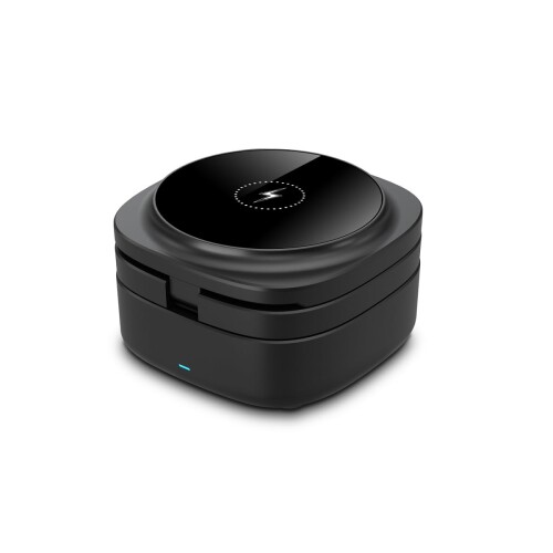 マグネット式 ワイヤレス充電器 折り畳み式 3in1 ブラック L-MGWLS-31BK 【本体サイズ】(収納時)約69×69×40.5mm 【本体重量】約160g 【入力】(Type-C)5V-3A/9V-3A(QC・PD)【出力】iPh...