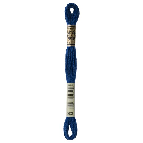 DMC 25番糸 刺繍糸 12束入 #803 ブルー系 DMC25B 本体サイズ :約8m巻(1本) 商品モデル番号: 117-803 素材: コットン パッケージ重量: 0.08 pounds DMC25番糸の同色12本セットです。 50...