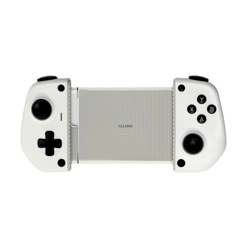 アローン(Allone) スマホ用モバイルゲームパッド ホワイト 20.5×4×9.5cm iOS16以上／Android 13以上のスマートフォン対応 サイズに合わせて伸縮可能 持ち運びに便利 マクロ設定可能 白 ALG-MOGPADWH...