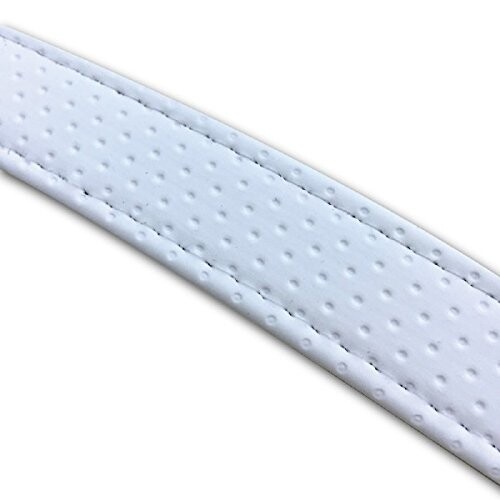 GRONDEMENT(グロンドマン) 汎用レザーベルト(タンデムベルト等) エンボスホワイト ステッチ:透明 長さ:86cm 幅:2.5cm 汎用 長さ:86cm/幅:2.5cm/生地カラー:エンボスホワイト/ステッチ:透明/材質:合皮 商...