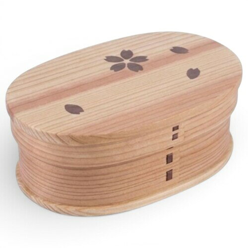 J−kitchens 曲げわっぱ 弁当箱 男性 木製 一段 桜 杉の木 ナチュラル 16.5x10x6cm 450ml WABI-370373 サイズ:約 16.5x10x6cm 素材/木製・ウレタン塗装 木製品は天然素材の為、実物と写真で...