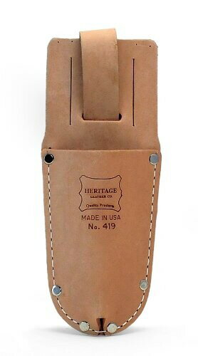 HERITAGE LEATHER(ヘリテージレザー) GARDNER'S PRUNER AND TOOL HOLDER W8xH24cm 419 HERITAGE LEATHER Co. (ヘリテージレザー) | Made in USA ア...