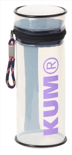 レイメイ藤井 ペンケース 筆箱 KUM スタンドペンケース パステルホワイト KM197PW 縦にもファスナーが付いているから小物が取り出しやすいスタンドタイプのペンケース 中身が見えるクリアカラー 【カラー】パステルホワイト【サイズ】幅7...