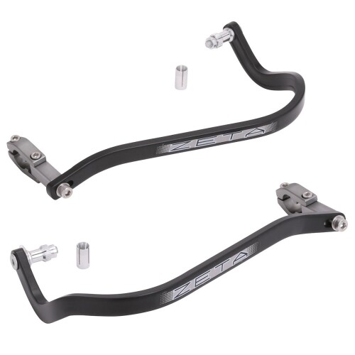 ジータレーシング(ZETA RACING) スタンダード径(22.2mm)バー用 アーマーハンドガード ベンド ブラック 対応ハンドルバー内径(Φ13.5~19mm) 高剛性アルミ合金 プロテクション オフロード ドアノブ握り ダートフリー...