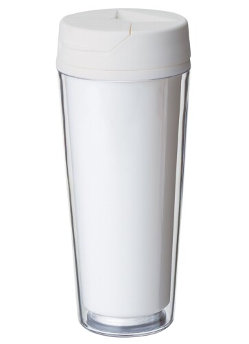 トレードワークス カスタムデザインタンブラーFC 500ml ホワイト TS-0617 サイズ:直径82×188mm 材質:PP、AS 耐熱温度:100度 デザイン:グッドデザイン賞受賞デザイン フラットな特徴の、すっきりしたフォルムのタン...