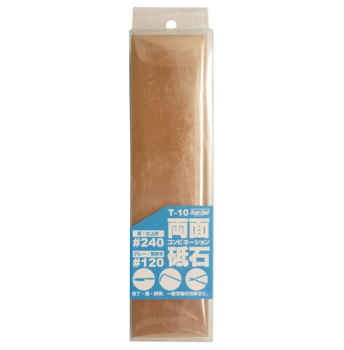 PROMOTE 両面コンビ砥石 200mm DY018 サイズ:200×50×25mm 材質:A/WA 粒度:荒研ぎ#120、仕上げ研ぎ#240 用途:一般刃物用に 刃研ぎに最適。 商品コード20077217222商品名PROMOTE 両面...