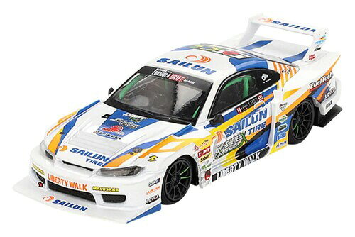 MINI GT 1/64 Nissan シルビア (S15) LB-Super Silhouette #555 2023 Formula Drift Japan (右ハンドル) 完成品 MGT00895-BL MINI GT 1/64スケー...