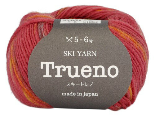 スキー毛糸 毛糸 スキー トレノ 合太 col.2713 ピンク 系 30g 約105m 素材:ウール95%・ナイロン5% 仕立て:1玉30g(糸長約105m) 使用針:棒針5〜6号、かぎ針5/0〜6/0号 標準ゲージ:20〜22目、28〜...