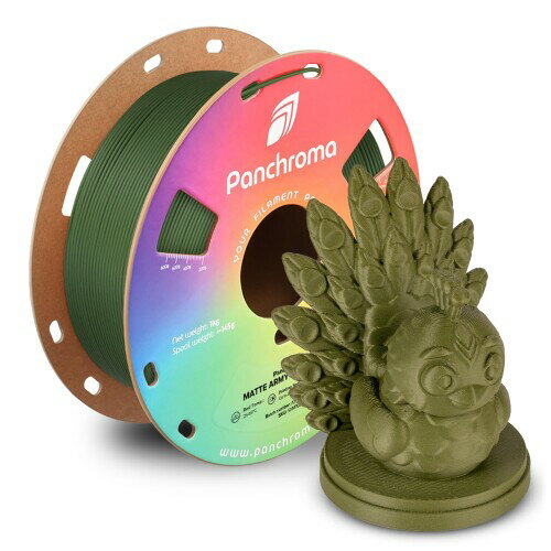 Polymaker(ポリメーカー) パンクロマ Matte 3Dプリンターフィラメント PLA 1.75mm 1000g 旧PolyTerra PLA アーミーダークグリーン Polymaker Panchroma ー 3Dプリントを彩るフ...