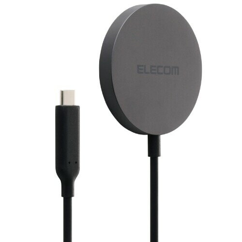 エレコム Qi2 25W 認証取得 ワイヤレス充電器 マグネット吸着 高速充電 異物検知機能 温度制御機能 1m ブラック EC-MA12BK マグネットで対応するスマートフォンに固定するだけで高速充電できる、Qi2 25W規格対応のワイヤ...