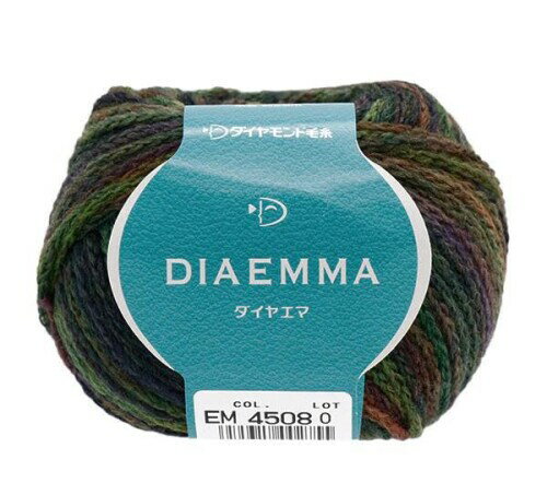 DIAMOND ダイヤモンド 秋冬毛糸 『ダイヤエマ 4508番色』 素材:ウール100% 仕立:30g(約99m) 太さ:極太 使用針:棒針8〜10号、かぎ針7/0〜8/0号 標準ゲージ:メリヤス編19〜21目 27〜29段 秋冬毛糸 『...
