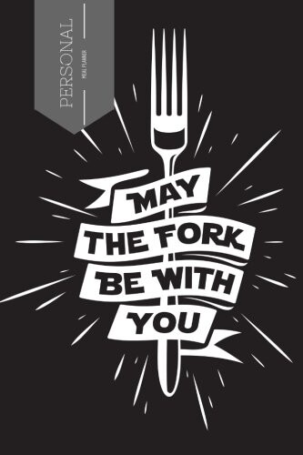 Personal Meal Planner: Fork Cover | 52 Week Planner With Weekly Weight Tracker |Record Breakfast, Lunch, Dinner, Snacks,...