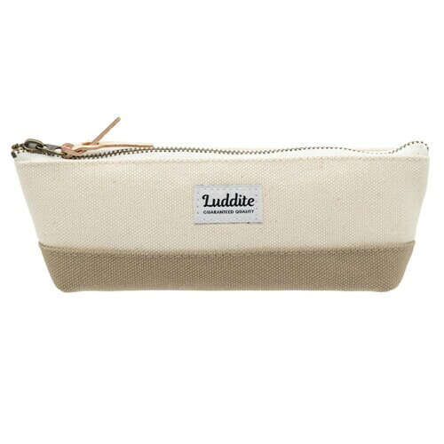 (Luddite) ペンケース ツートン ボートペンケース LD2T-BPNS-28 ナチュラル・グレージュ 【サイズ】W200×H60×D45mm 【素材】帆布 [Luddite] ペンケース ツートン ボートペンケース LD2T-BPN...