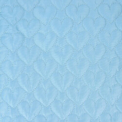 清原(KIYOHARA) ネロリローズ 生地 ハートキルト 135cm巾×50cmカット #BL ブルー NRF-05C 品の良いノーブルカラーの生地にハートのステッチが施された、上品で可愛いキルト生地です。 商品本体サイズ:約135cm巾...