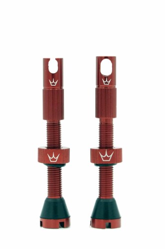 Peaty's (ピーティーズ) チューブレスバルブ 自転車用 仏式 Tubeless Valves x Chris King Red 42mm 製品タイプ: チューブレスバルブ 多機能バルブキャップ: 2つのバルブキャップは、世界初のスポ...