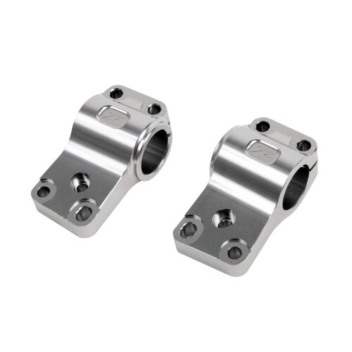 ジータレーシング(ZETA RACING) パイロットハンドル用オプション ハンドルブラケットセット ミドルタイプ(25mm) チタンカラー F4653(旧品番:ZS03-1942) ダートフリーク DIRTFREAK F4653と旧品番:...