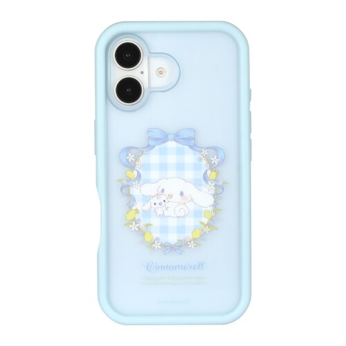 グルマンディーズ サンリオキャラクターズ iPhone16 対応 プランプフレームケース シナモロール SANG-451CN 裏面を覆うiPhone16対応プロテクトジャケットです。 裏面にPC、側面全体にTPU素材(熱可塑性ポリウレタン)...