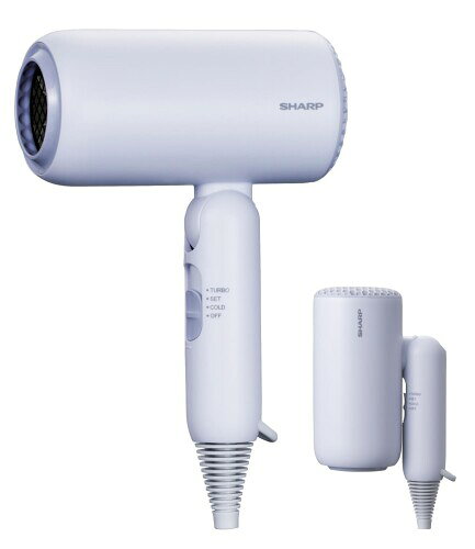 シャープ ヘアドライヤー IB-P300-V ディンプルフロー 速乾 さらさら髪 マイナスイオン UVケア コンパクト収納 パープル色 【速乾】空気抵抗を軽減しながら風圧の高い風を生み出す「速乾ディンプルノズル」 【美髪】マイナスイオンでキ...