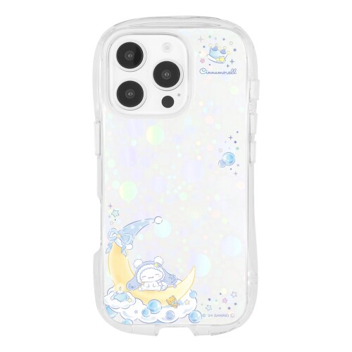 グルマンディーズ サンリオキャラクターズ iPhone16 Pro 対応 クリスタルクリアケース シナモロール SANG-456CN 裏面を覆うiPhone16 Pro対応プロテクトジャケットです。 背面・側面全体にTPU素材を用いた、クリ...