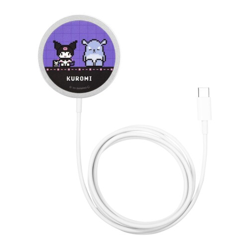 グルマンディーズ サンリオキャラクターズ MagSafe 対応 ワイヤレスチャージャー クロミ SANG-482KU MagSafe対応の急速充電対応ワイヤレスチャージャーです。 磁力でピタッと装着できるので、最大15Wのワイヤレス充電が素...