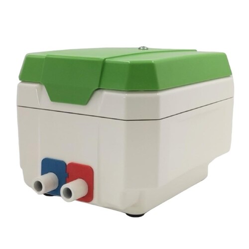 大晃機械工業 2口ダイアフラムブロワ 緑 TIP-80T (TKO-80T後継機種) 浄化槽ブロワ— 本体寸法:たて25.35cmxよこ20cmxたかさ18cm 定格電圧:単相AC100V 空気量:80L/min 消費電力:50W 騒音値:...