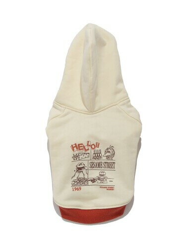 (セサミストリートマーケット) ペットフーディー SSMAGG246415IVRS TM and (C) 2024 Sesame Workshop. All rights reserved. size S:〈その他〉着丈:23cm,対応首回...