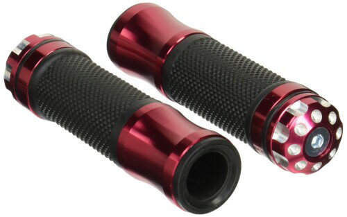 バイクパーツセンター(Bike Parts Center) カスタムグリップ 左右セット バーエンド付 赤 ホンダ スーパーディオ 等 903312 【参考適合車種】 ホンダ(HONDA)/ヤマハ(YAMAHA):50~125ccスクーター...