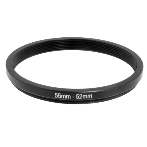 NinoLite ステップダウンリング 55mm→52mm カメラレンズ用アルミ合金製 アダプターリング(Step-Down Ring) 取り付け方: スクリュー・ねじ込み式 ( ※強く締めすぎると取り外しにくくなるのでご注意下さい。) リ...