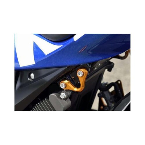 ベビーフェイス(BABY FACE) レーシングフック ゴールド GSXR125/150 005-FS006GD 適合車種:GSXR125/150 18 バイクを車載する場合に車体を固定するタイダウンベルトを掛けるところに悩むことはありませ...