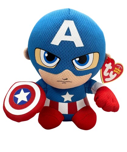 タイ(Ty) ぬいぐるみ Marvel キャプテンアメリカ (M) 41189 掲載サイズは耳、角を含まないサイズとなっております。/また、商品の特性上、形やサイズ・ゆがみなど若干の個体差が生じます。/オンリーワンのぬいぐるみとして可愛がっ...