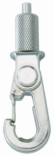 ニッサチェイン ディスプレイパーツ 固定タイプフック 5入 BYP-15H-5 ニッケル 全長:64mm 表面処理・色:ニッケル 材質:金具/C3602、フック/ZDC2 適合ワイヤーロープ径/参考使用荷重(mm/kg):0.8/6・1/8...