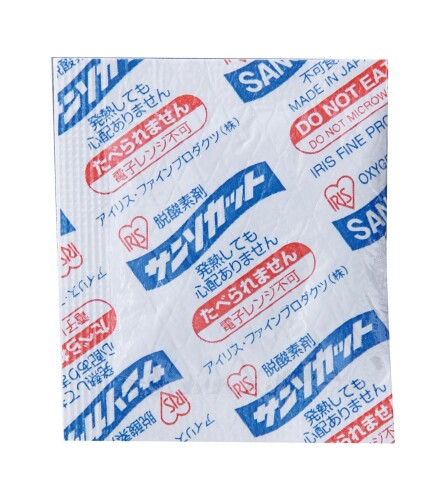 サンソカットFW-100（脱酸素剤） 一般タイプ 4000個(200個×20袋) 酸素剤『サンソカット』は、鉄等が酸化反応する時に酸素を吸収する働きを応用して、密閉容器内の脱酸素状態(酸素濃度0.4%以下が維持されている状態)を作りだします...
