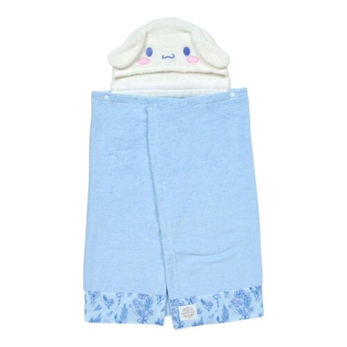 サンリオ(SANRIO) バスポンチョ（Sanrio Baby） シナモロール 420549 本体サイズ:約幅90×高さ55cm ※フード部分含まず。主な材料・原料:綿100%(オーガニックコットン使用) おくるみとしても使えるので、寝かせ...