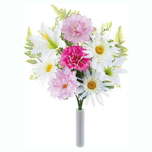 コジット 造花 お花屋さんが考えた仏花 2束セット エレガント 水やり不要!洋室にも和室にも映えるモダンなデザインでお部屋の雰囲気を損ないません。 旅行などの長期不在に、花粉が気になる方、枯れやすい暑い夏に、お墓にも。 高さ38cm 。花受...