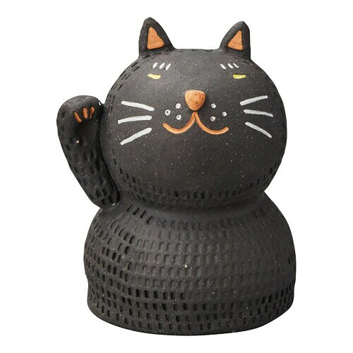 丸伊製陶 信楽焼 へちもん 猫 置物 陶器 約9cm 餅ねこ 黒 日本製 MR-4-5640 商品サイズ:約9×8.5×10.5cm 商品重量:約450g 素材:陶器 生産国:日本 信楽焼(しがらきやき)は、滋賀県甲賀市の山里、信楽町で作ら...