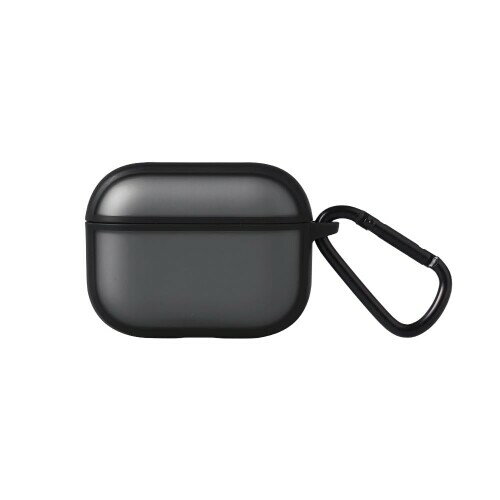 レイ・アウト AirPods Pro 3 用 ケース 耐衝撃 マット 加工 指紋防止 TPU バンパー カラビナ 付き ワイヤレス充電対応 ブラック RT-APP3BS11/B 【AirPods Pro 3専用&簡単取り外し】 AirPod...