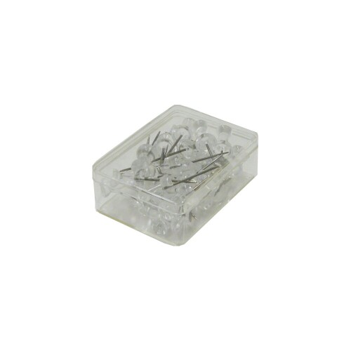 ベロス ダルマ画鋲 ロング 業務用 DC-415 30本 透明 【製品サイズ】直径11×39mm 【入り数】30本 【仕様】透明パッケージ仕様 【材質】針:ステンレス製、ピン:プラスチック製 【パッケージサイズ】16×73×52mm ベロス...