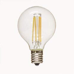 東京メタル LEDボール電球 Φ50口金E17 LG504LC40E17TM クリア色 径50mm　3.9W　クリア 口金E17　クリア　寿命20000時間 電球色2700k フィラメント型　440lm 商品紹介 ボール形のLED電球　フィ...
