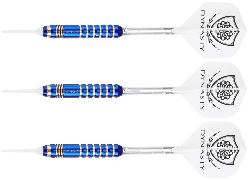 DYNASTY BRASS SET "TEN" Deep Blue テン ディープブルー ブラスダーツ バレル 01-31-040 材質:ブラス 全長:48.0mm 最大径 : 8.2mm バレル重量 : 16.0g 形状 : ストレート ...