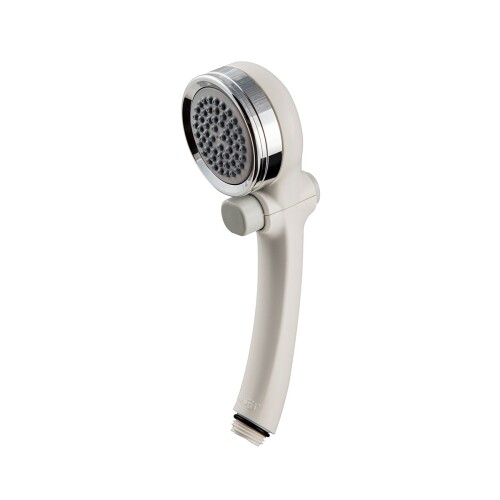 タカギ(Takagi) 節水 シャワーヘッド エアービートシャワピタ メッキ 手元STOP 工具不要 取り付けかんたん パールホワイト JSB025BPWAZ 材質:原料樹脂/ABS樹脂(一部メッキ)・ポリアセタール・ポリプロピレンポリプロ...