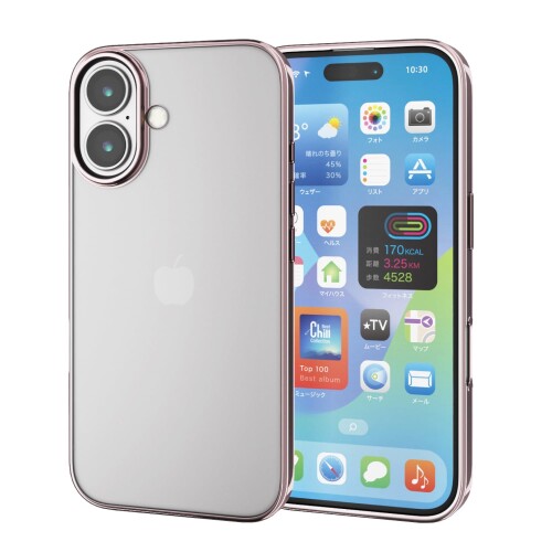 エレコム iPhone 16 ケース クリア 薄型 メタリック フレーム ソフト TPU メタリックピンク ワイヤレス充電対応 PM-A24AUCTMPN 強じんな耐久性としなやかな弾力性をあわせ持つ、TPU(熱可塑性ポリウレタン)素材を使...