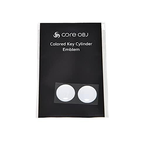 core OBJ Colored Key Cylinder Emblem Volkswagen Golf8 キーシリンダーエンブレム ホワイト CO-CKE-01W ドアハンドルのキーシリンダーにボディ同系色のエンブレムを貼ることで一体感を...