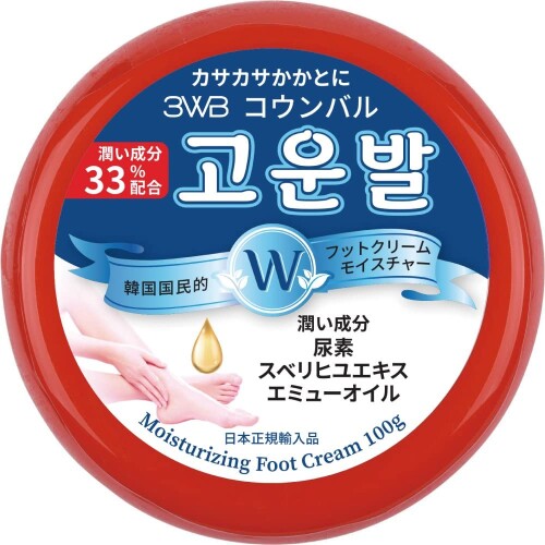 ポップベリー コウンバル フットクリーム モイスチャー 100g 韓国の国民的フットクリーム 高保湿なのにベタつかない カサカサかかとがしっとり・つるつる! 潤い成分:尿素・エミューオイル・スベリヒユスエキス配合 商品コード20081645...