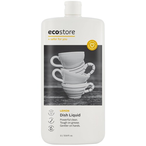 ecostore(エコストア) ディッシュウォッシュリキッド 1L 食器用洗剤 食器 洗剤 植物由来 手肌にも環境にも優しく、また高い洗浄力で食器をきれいにスッキリ洗い上げます。 泡立ちよく食器をきれいにスッキリ洗い上げます。 水切れもよく...