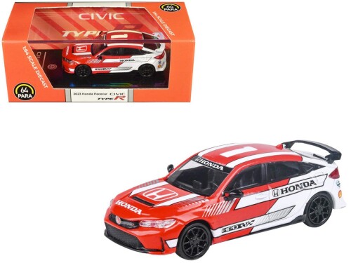 Paragon 2023 ホンダ シビック タイプR FL5 赤と白のインディカー ペースカー 1/64 ダイキャストモデルカーモデル パッケージサイズ:55×120×45(mm) 重さ:100(g) 商品紹介 パッケージサイズ:55×12...